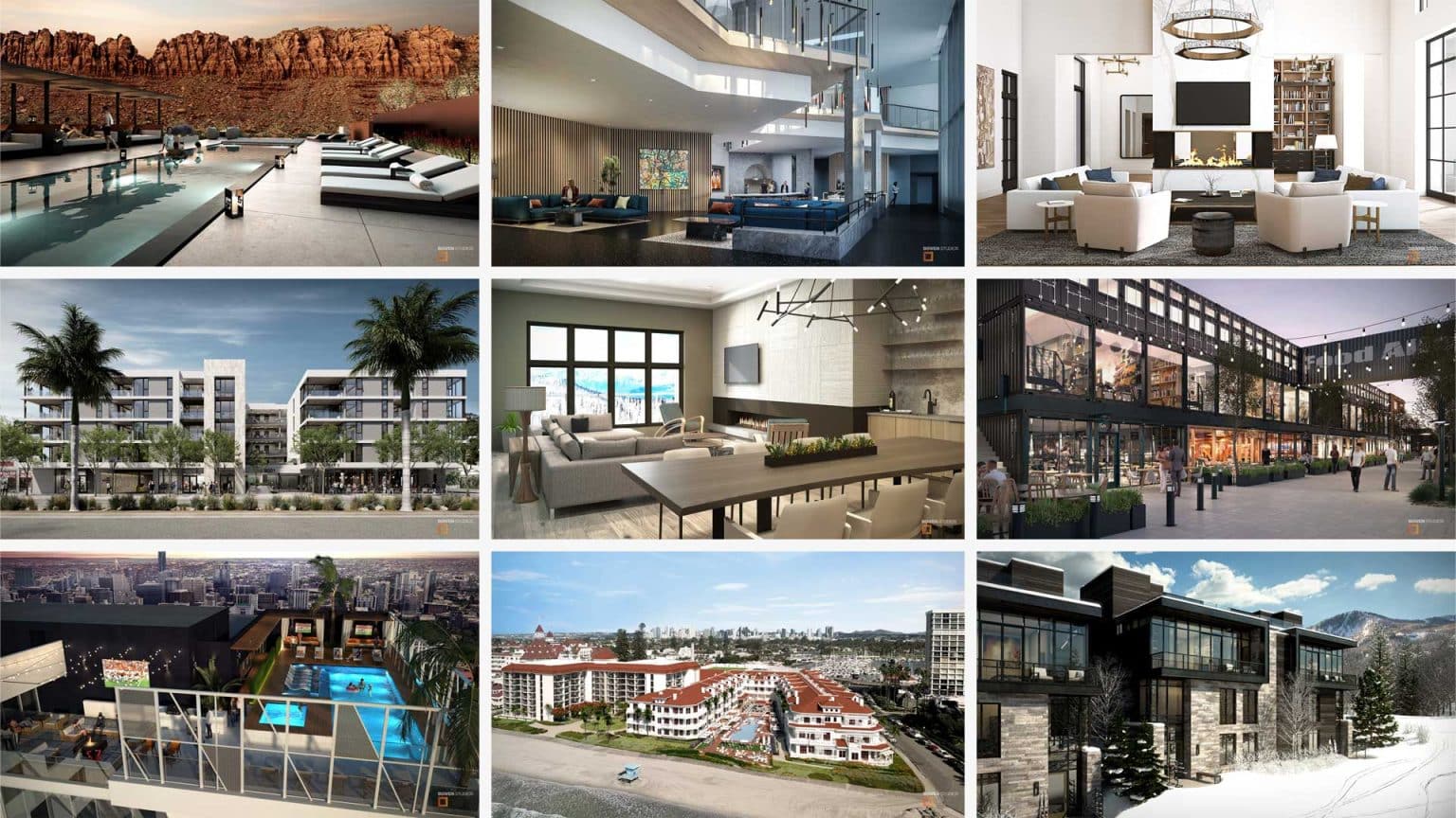 Exterior Architectural Renderings - Bowen Studios